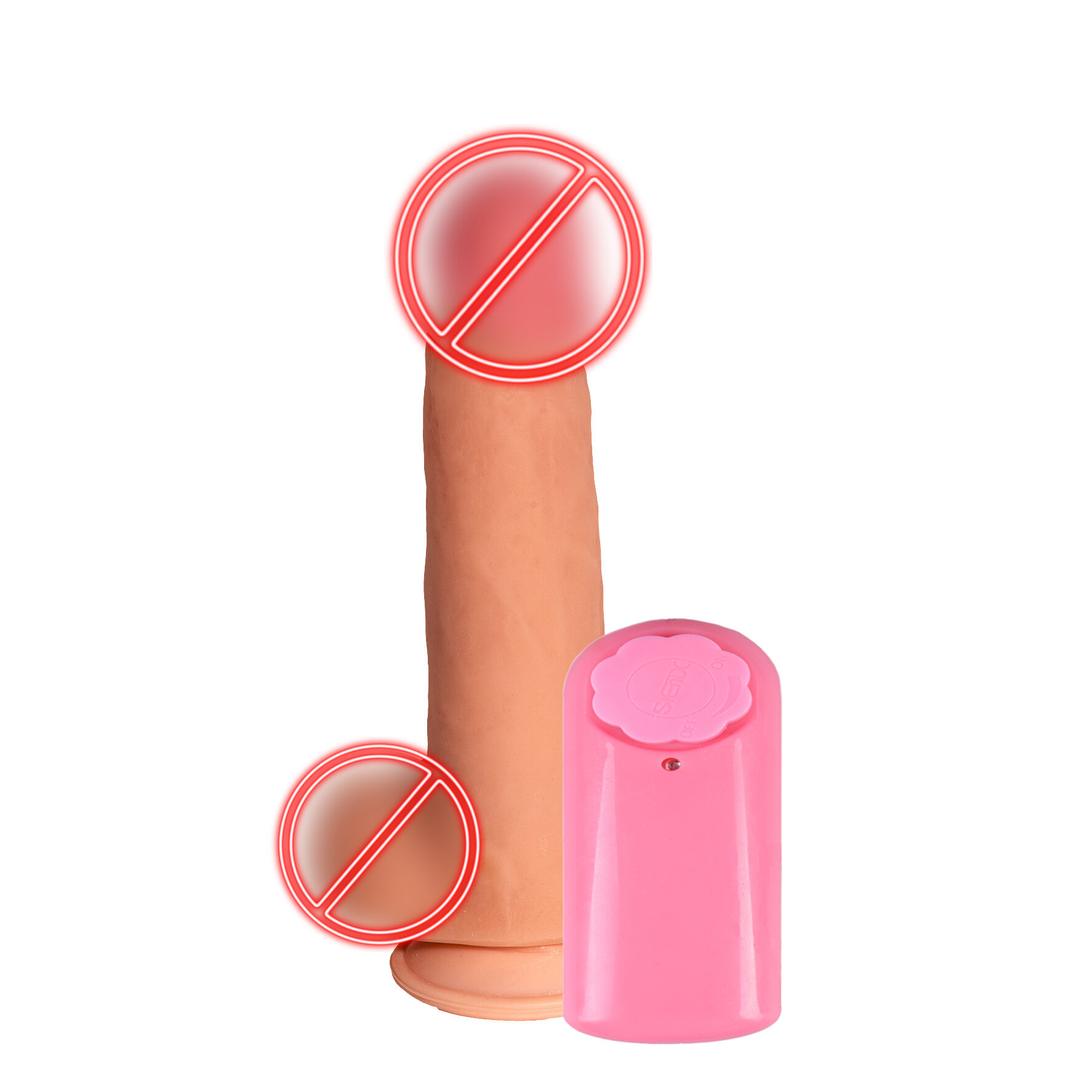 Вибратор Джага Джага с присоской из киберкожи, 16 см