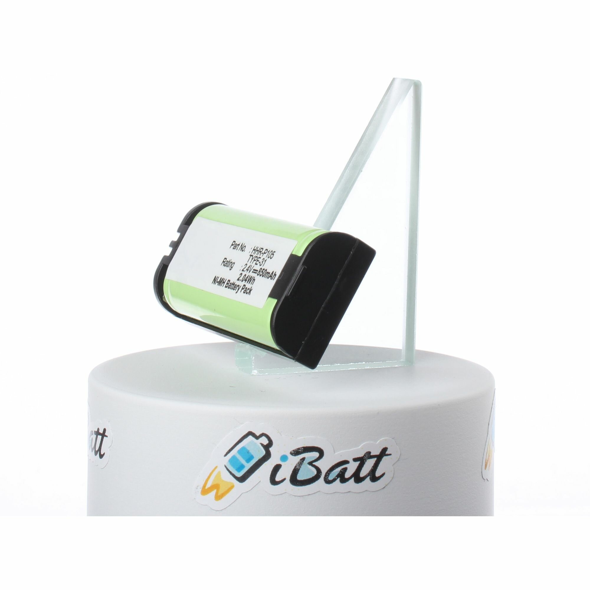 Аккумулятор iBatt 850mAh 2,4V для радиотелефонов Panasonic KX-TG2422, KX-5771