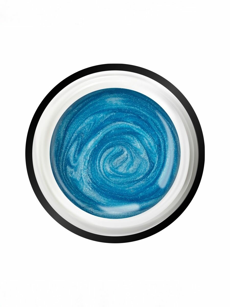Nail Club Гель-краска с шиммером и с липким слоем GO-109 Aquamarine