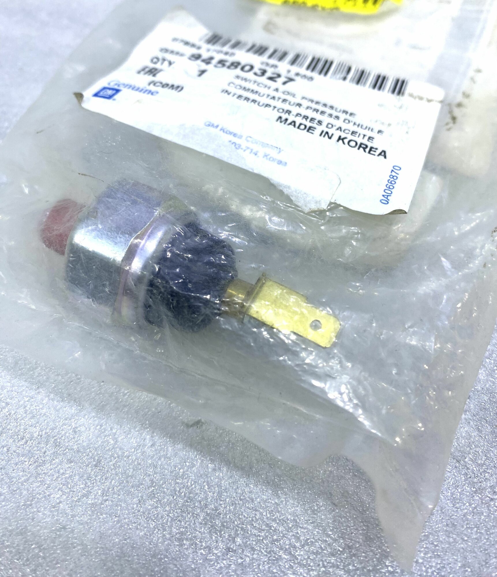 Датчик давления масла General Motors арт. 94580327