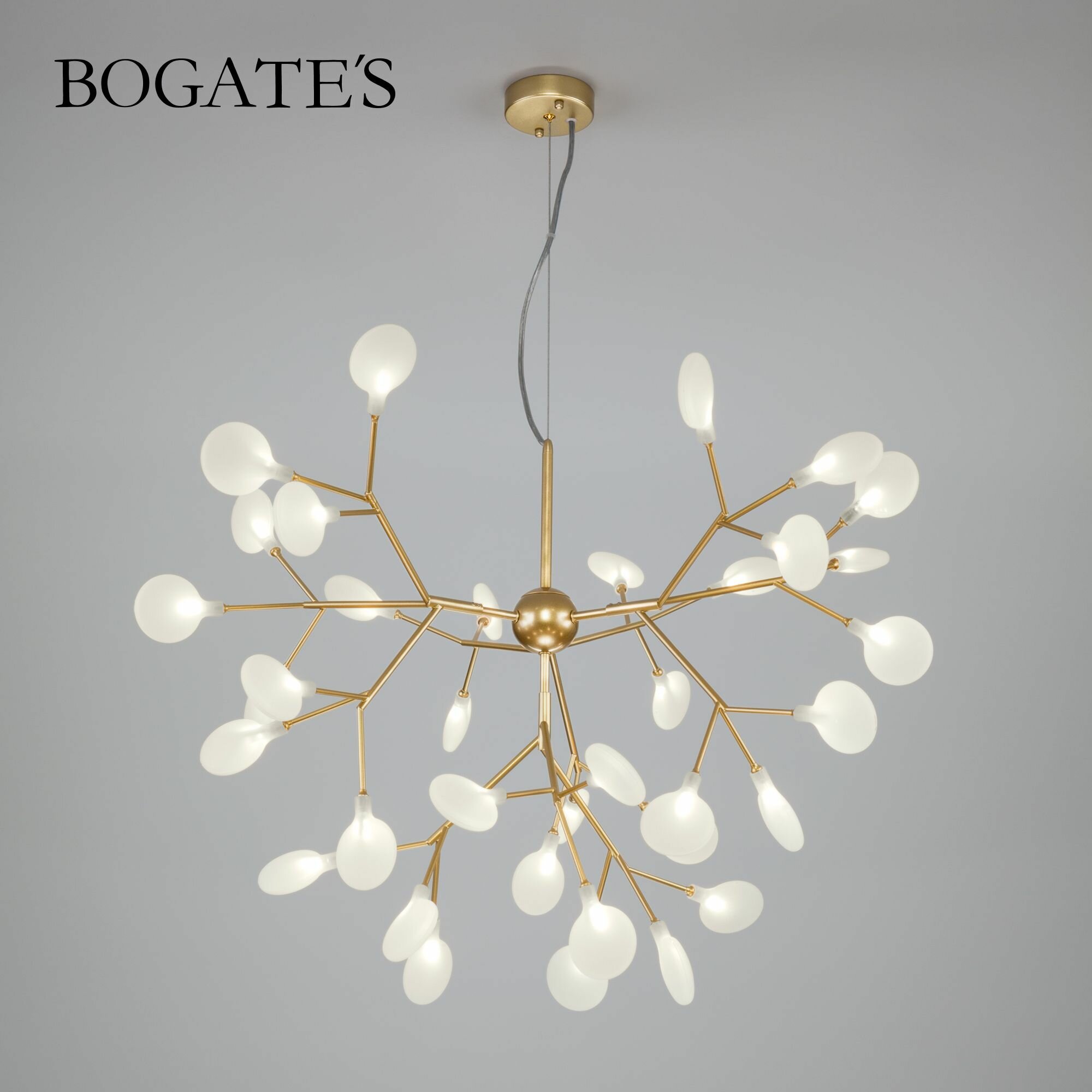 Умная люстра / Подвесной светильник с управлением по Wi-Fi Bogate's Foglia 342 Smart Умный дом, цвет золото