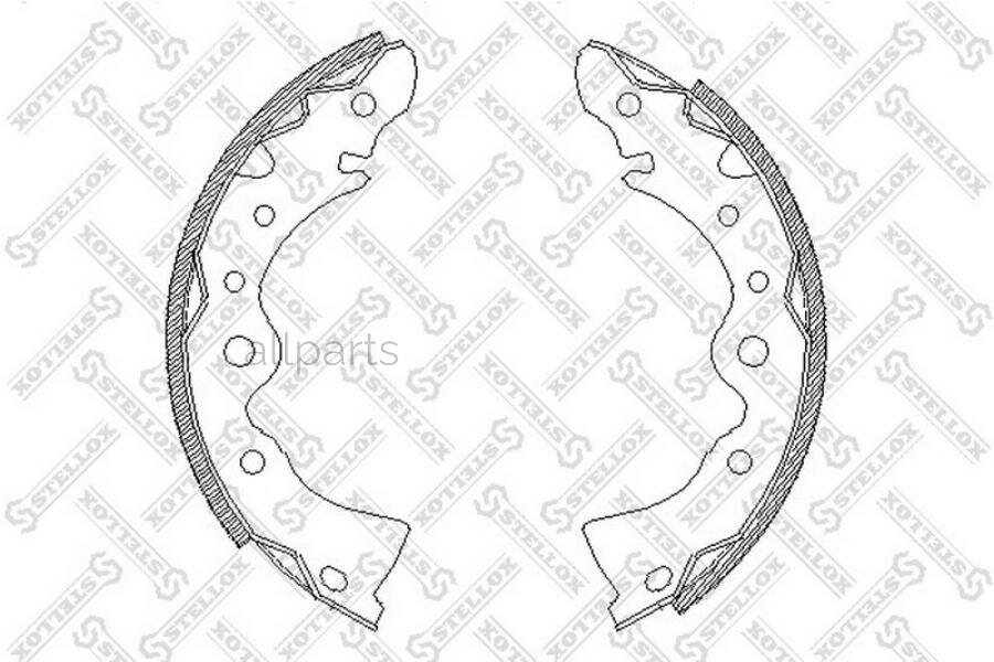 STELLOX 155100SX 4144.00=465SBS=K1167-01 ! колодки барабанные\ Nissan Bluebird 2.0D 84-90