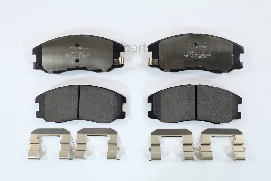 ZF RUSSIA GDB1715 ZFR Колодки передние для OPEL ANTARA/CAPTIVA 3.2L ZF Russia GDB1715 ZFR