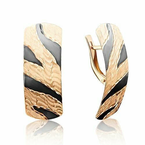 Серьги, красное золото, 585 проба