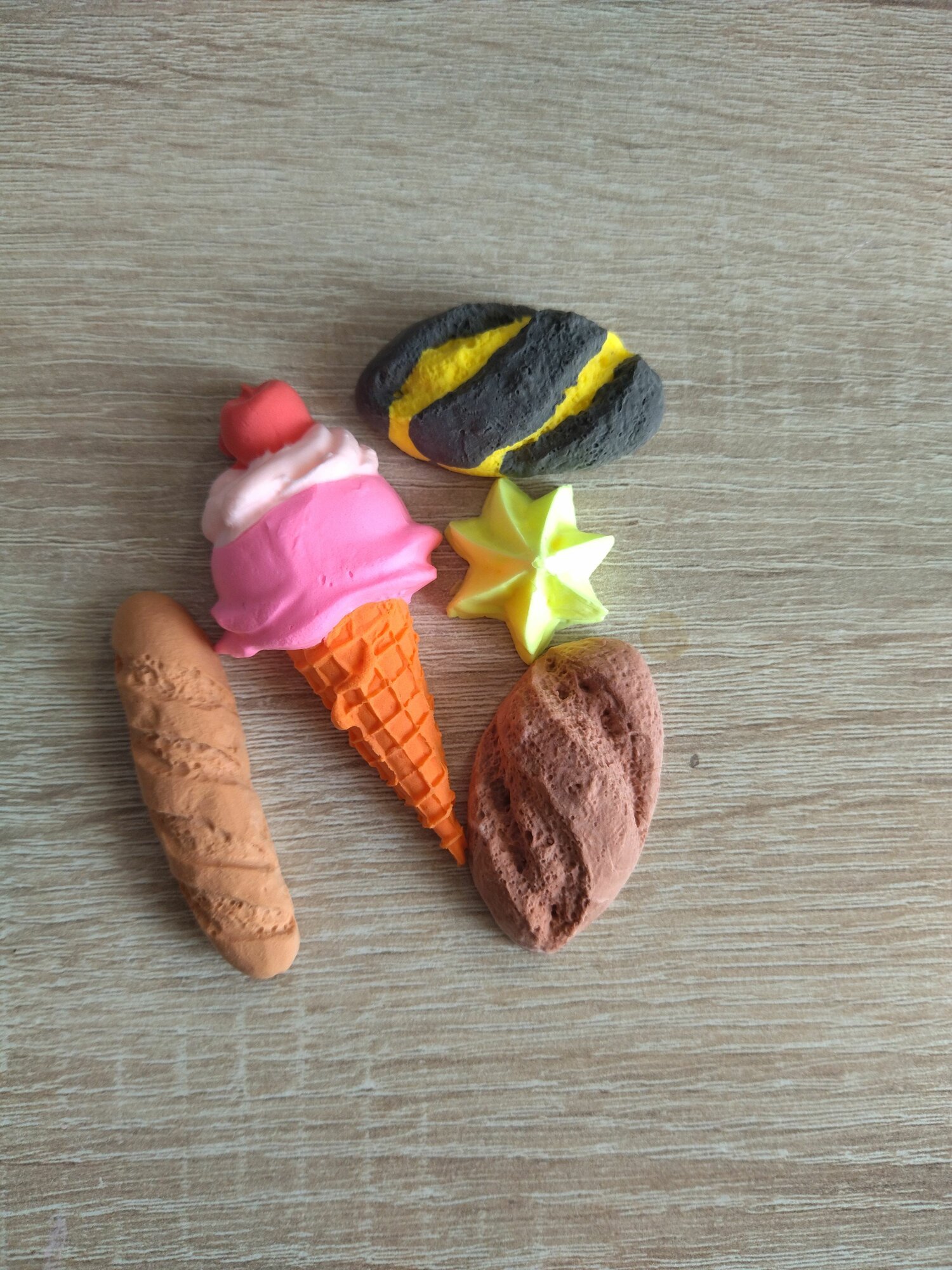 Набор миниатюрной еды для кукол, Барби, ватных игрушек, микс - 5 шт