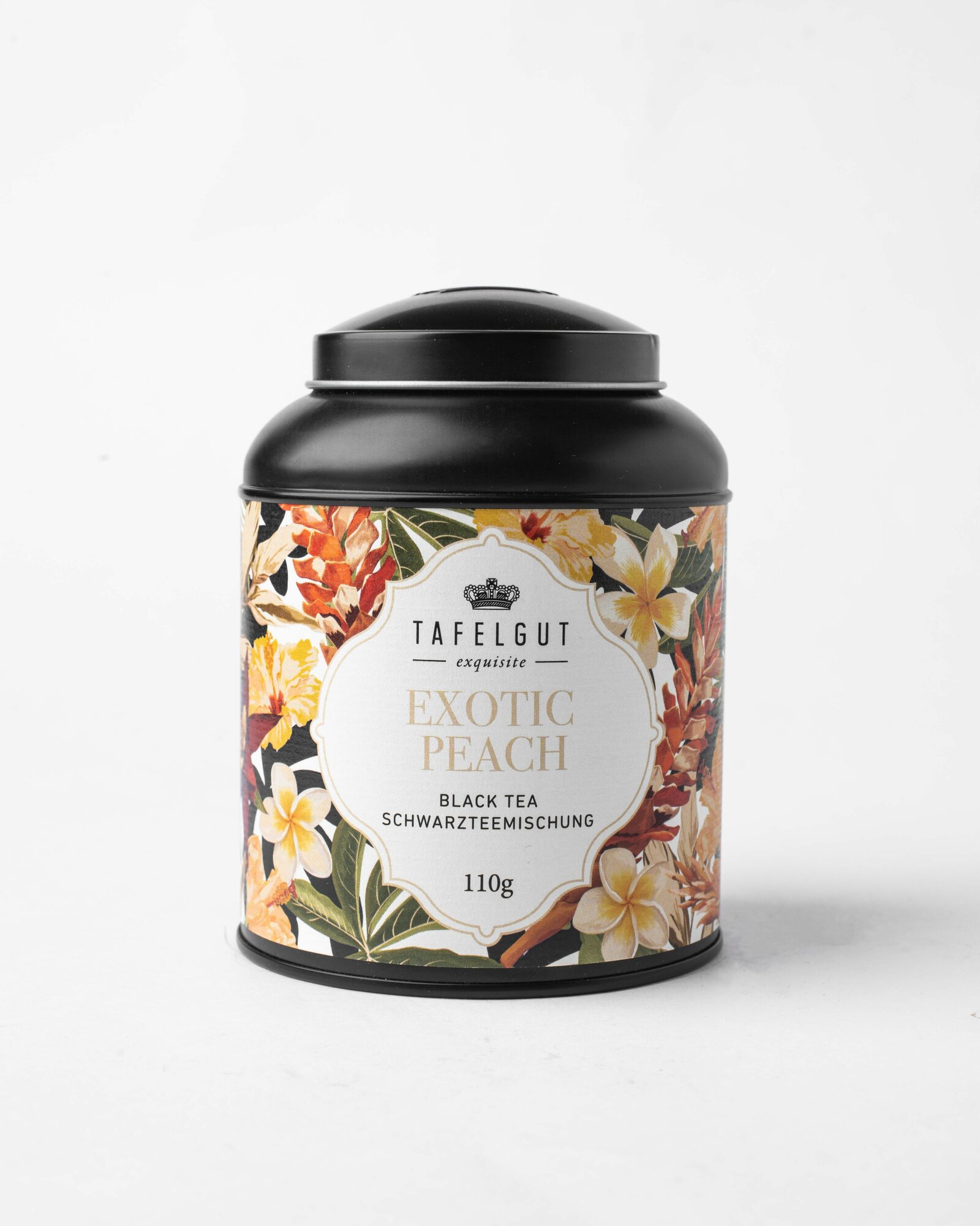 Чай черный листовой TAFELGUT Exotic peach в жестяной банке 110 грамм. Весенняя коллекция.