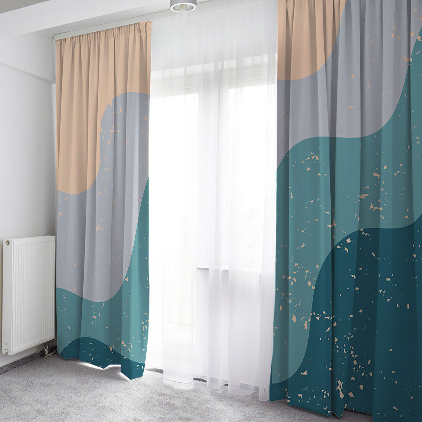 Шторы (фотошторы) из габардина, 290х230 см, Good Room