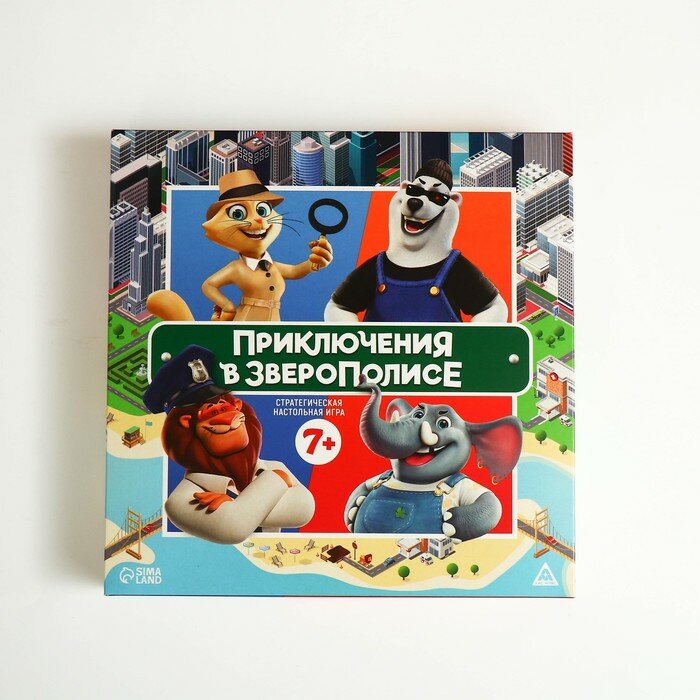 ЛАС играс Настольная игра «Приключения в Зверополисе», 7+