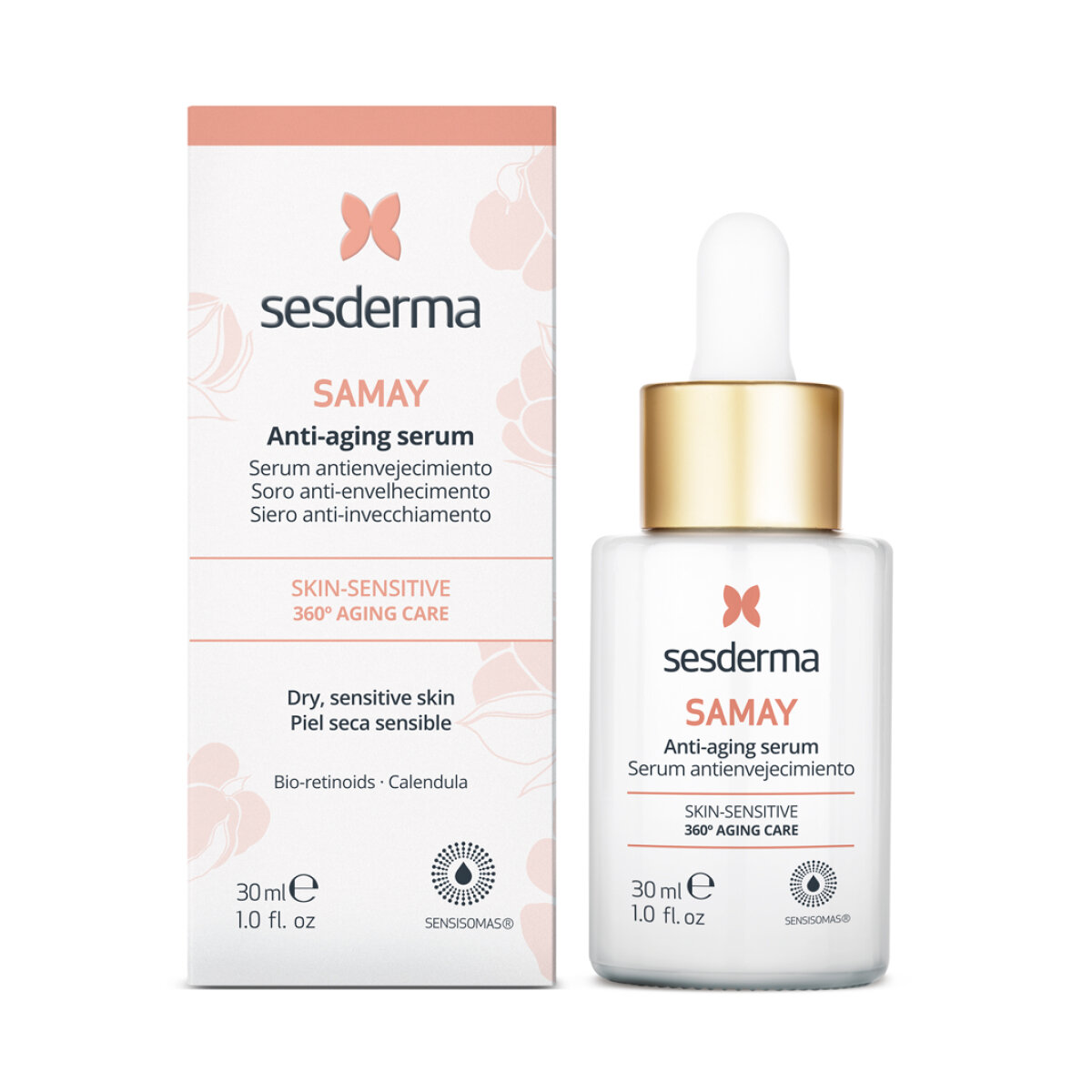 Sesderma SAMAY Сыворотка для чувствительной кожи и кожи склонной к раздражению омолаживающая антивозрастная, 30 мл