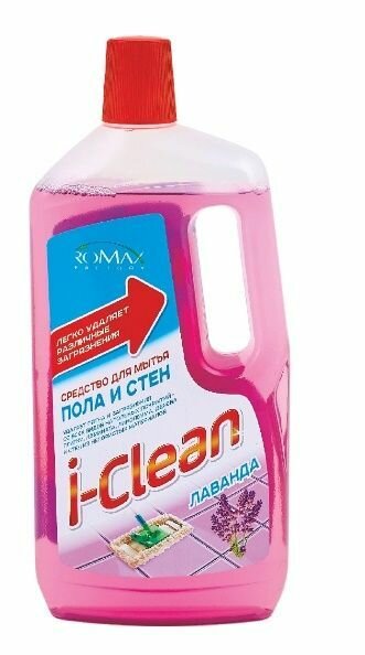 Romax Средство для мытья пола и стен I-Clean, Лаванда, 1 л