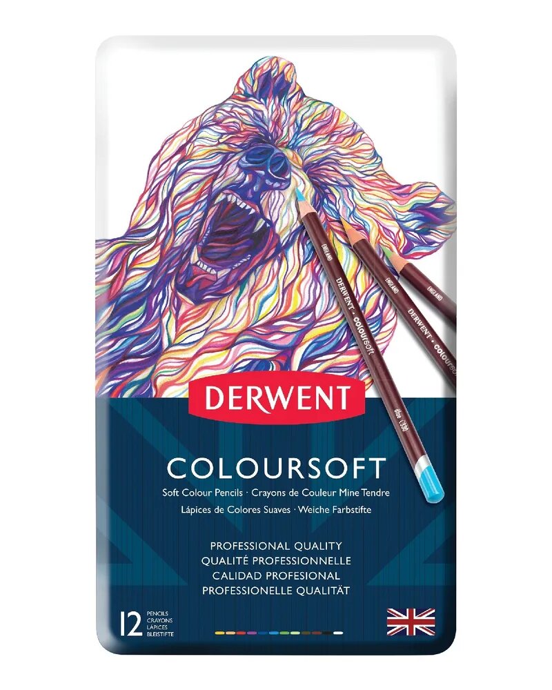 Набор цветных карандашей Coloursoft 12цв в метал. упак,