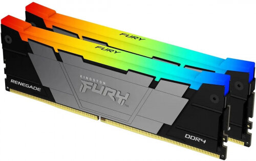Оперативная память Kingston DDR4 32Gb (4x8Gb) 3600MHz pc-28800 FURY Renegade RGB XMP CL16 1.35V (KF436C16RB2AK4/32)