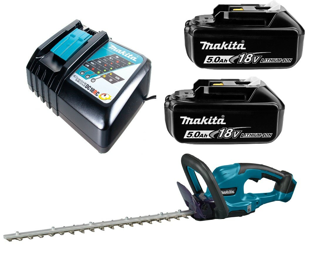 Кусторез аккумуляторный Makita DUH507RTE (18V, 2 x 5 Ач, з/у DC18RC)