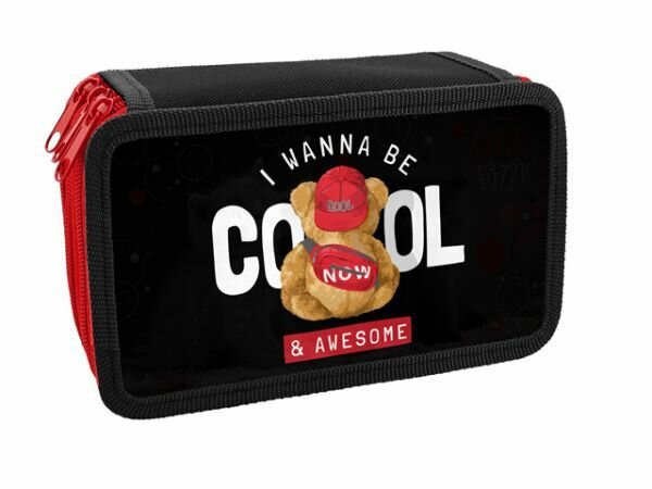 Пенал 3 отд. (190*110*63) молния, лам. картон "Be cool"