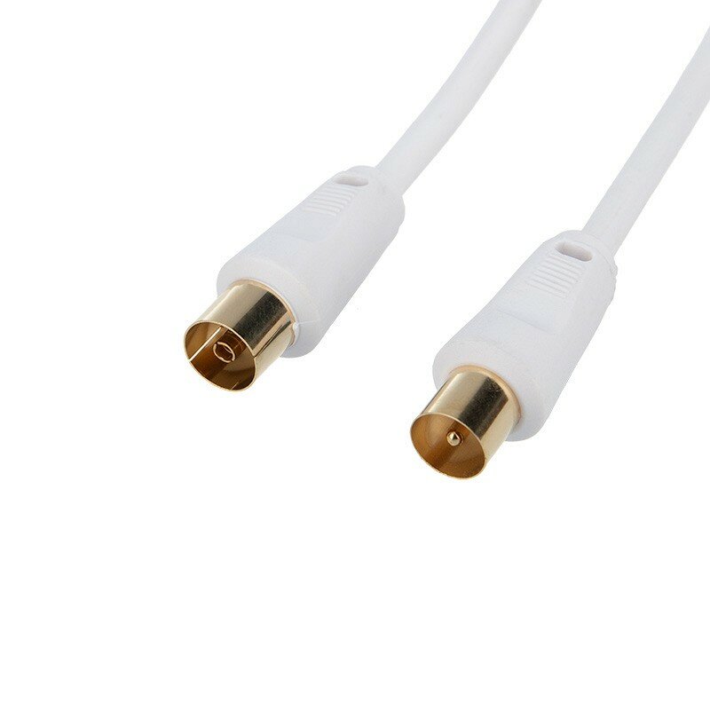 Шнур ТВ гнездо - ТВ штекер, длина 7 метров, белый REXANT, цена за 1 шт