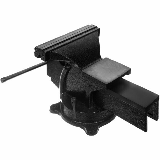 Тиски слесарные Ремоколор , поворотные, с наковальней , 125 мм 44-4-212