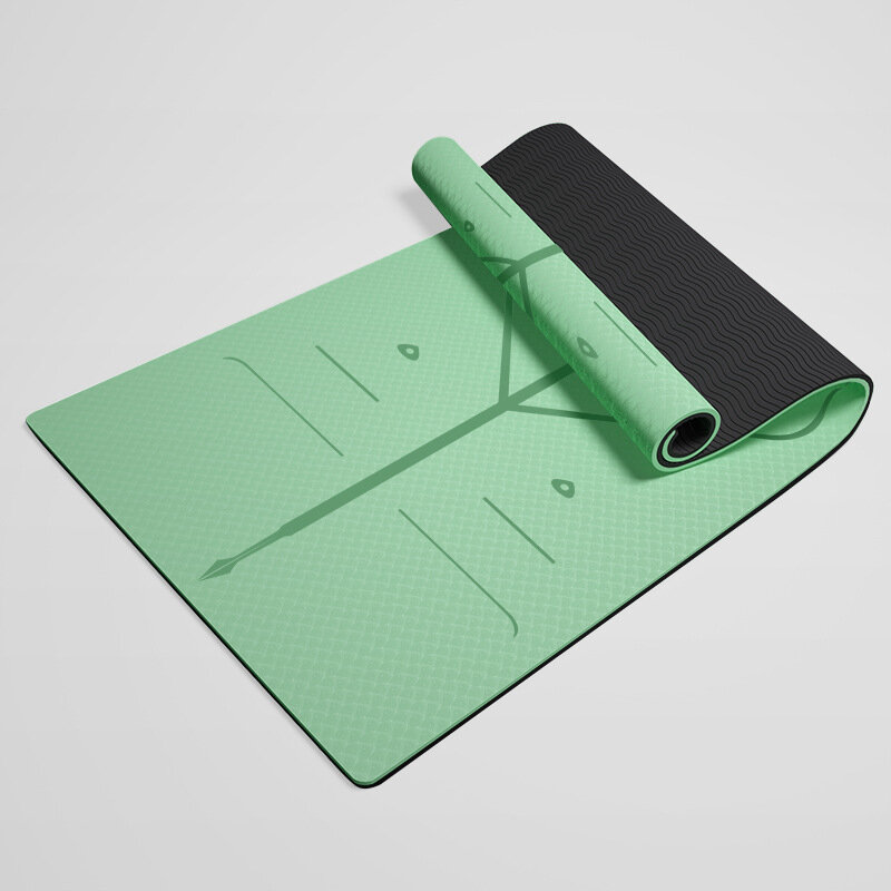 Производитель экстра-широких йога-матов из TPE, утолщенный нескользящий фитнес-мат, звукоизоляционный мат для прыжков, напольный мат для домашнего танца, оптовая продажа