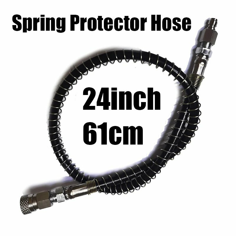 BAZUKA шланг зарядный для пейнтбола Microbore Remote Fill Whip Hose Extension Spring Cover 24inch