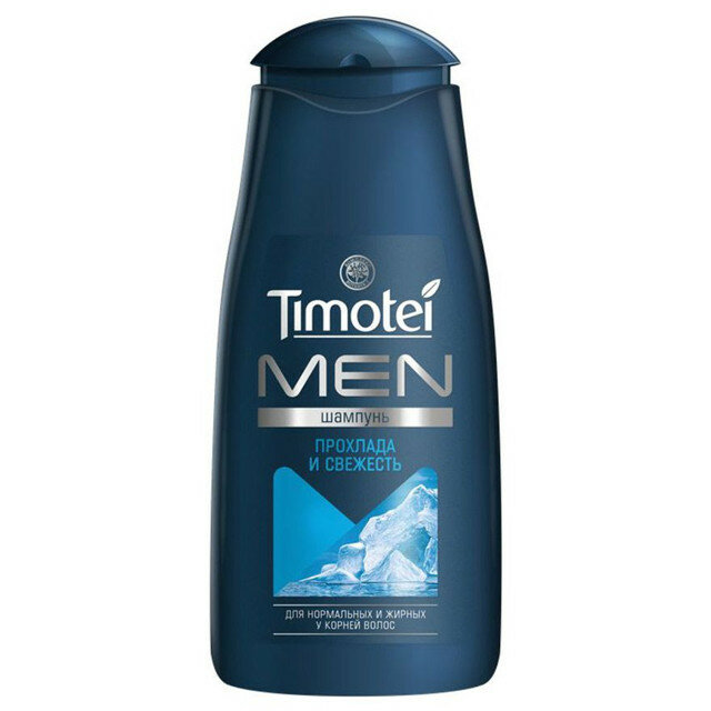 TIMOTEI Men Прохлада и Свежесть шампунь 400 мл для мужской кожи головы и волос