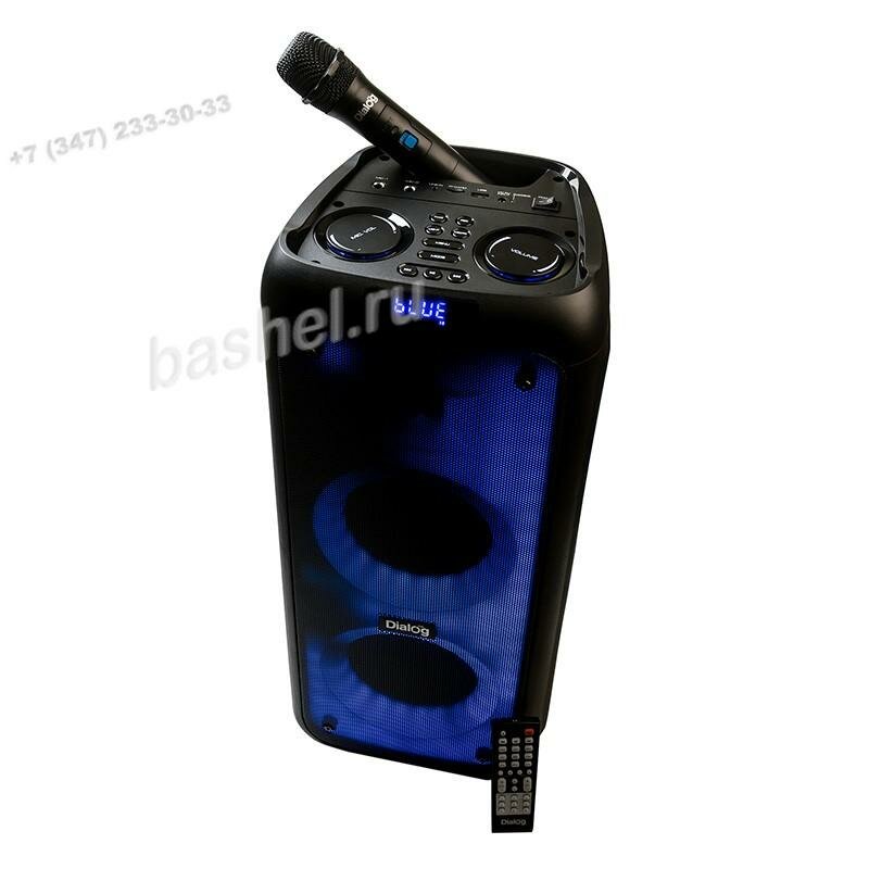 Колонка напольная Dialog Oscar AO-200, 1.0, 45W RMS, Караоке с беспр. микр, BT+FM+USB+SD+LED