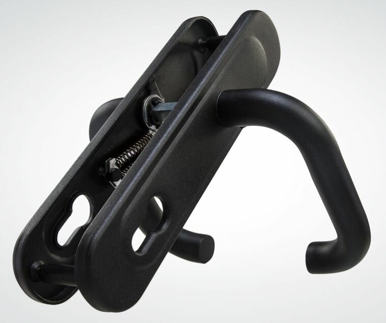 Ручка на планке Р85-5858 У Чш черный