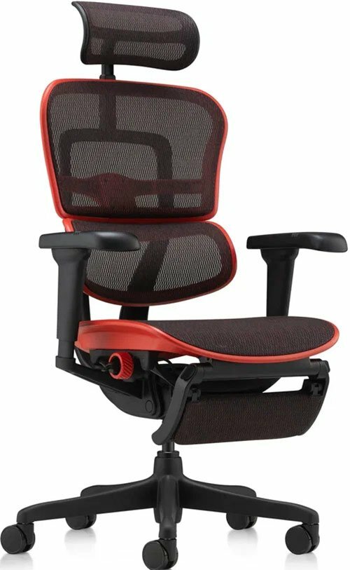 Ортопедическое кресло с вращением Falto Ergohuman 2 Game LT, встроенная подставка для ног