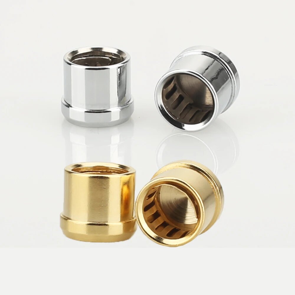 RCA колпачки аудиокраст, gold, 8шт