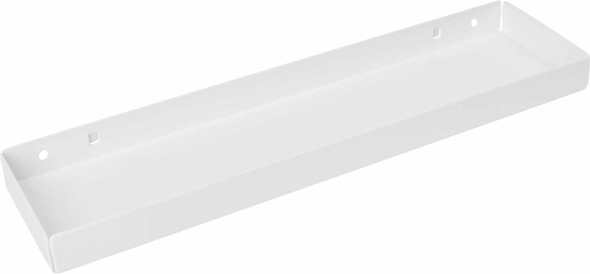 Полка для перфопанели Spaceo 30.6x2.2x8.3 см сталь цвет белый