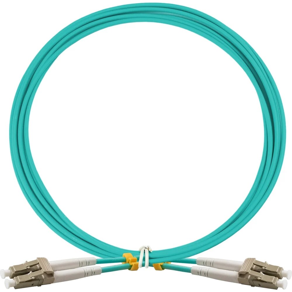 Патч-корд волоконно-оптический ExeGate FC-D-503-LC-LC-2M-LSZH Шнур во MM 50/125 OM3 , LC/UPC-LC/UPC, Duplex, LSZH