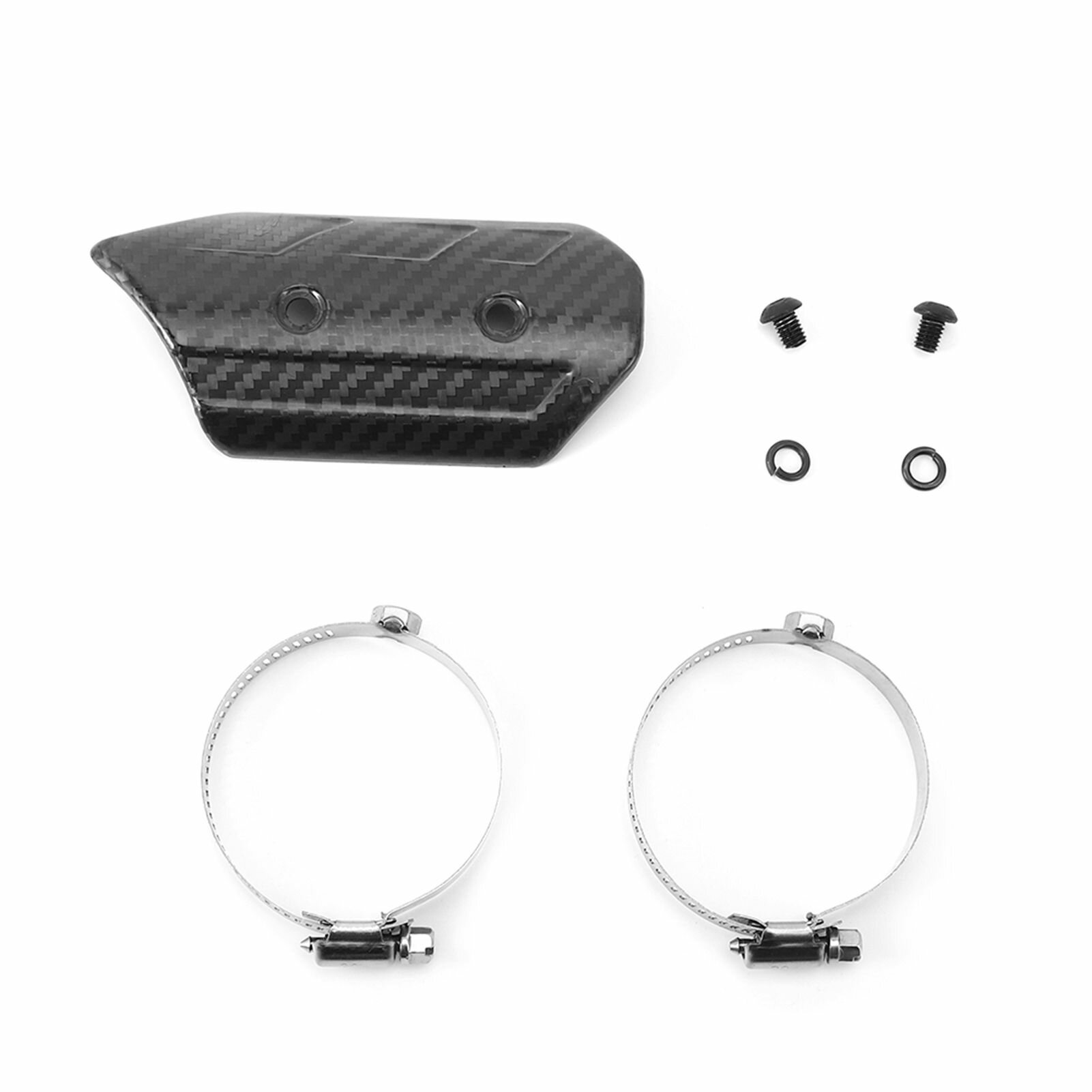 Труба выхлопа из карбона с термоэкраном для Kawasaki