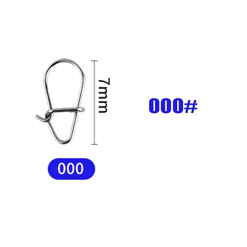 100 Штук Роликовых Карабинов Для Приманок, Рыболовные Вертлюги Из Нержавеющей Стали