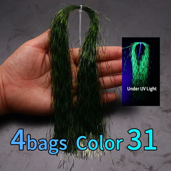 Витая Flashabou, зеленый, 4 упаковки, Color 31