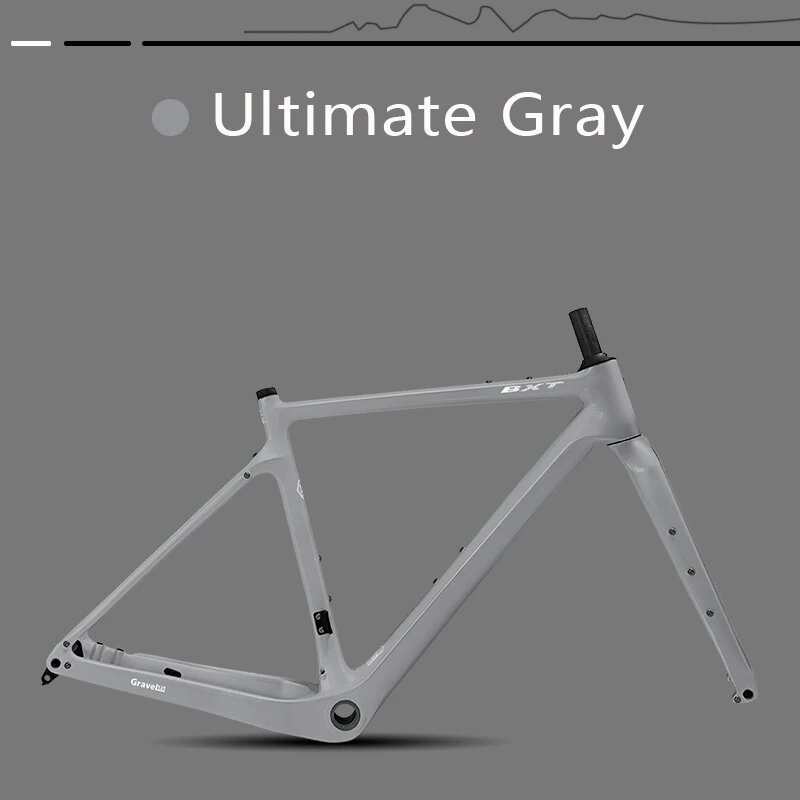 BXT Карбоновая рама для шоссейного велосипеда Серый, 56cm(181cm-187cm), BXT Ultimate Gray