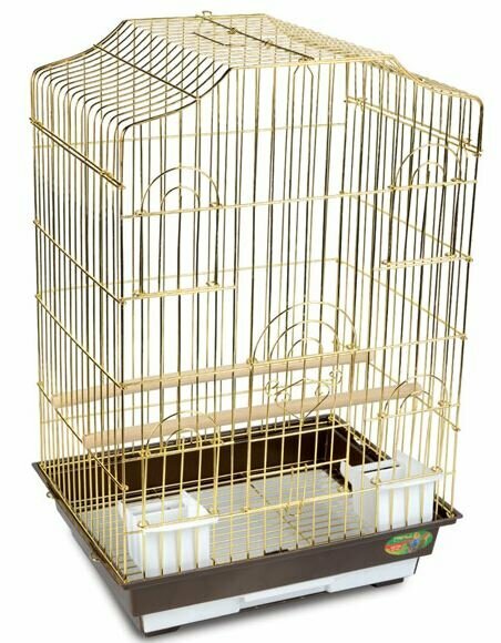 Triol Клетка для птиц, золото, 46,5*36*71 см (6112 G) 4.4 кг