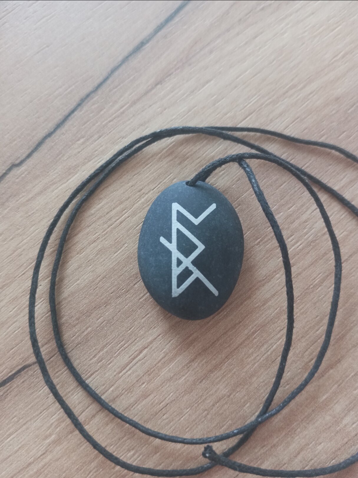 Талисман для снижения веса. Лазерная гравировка по натуральному камню.