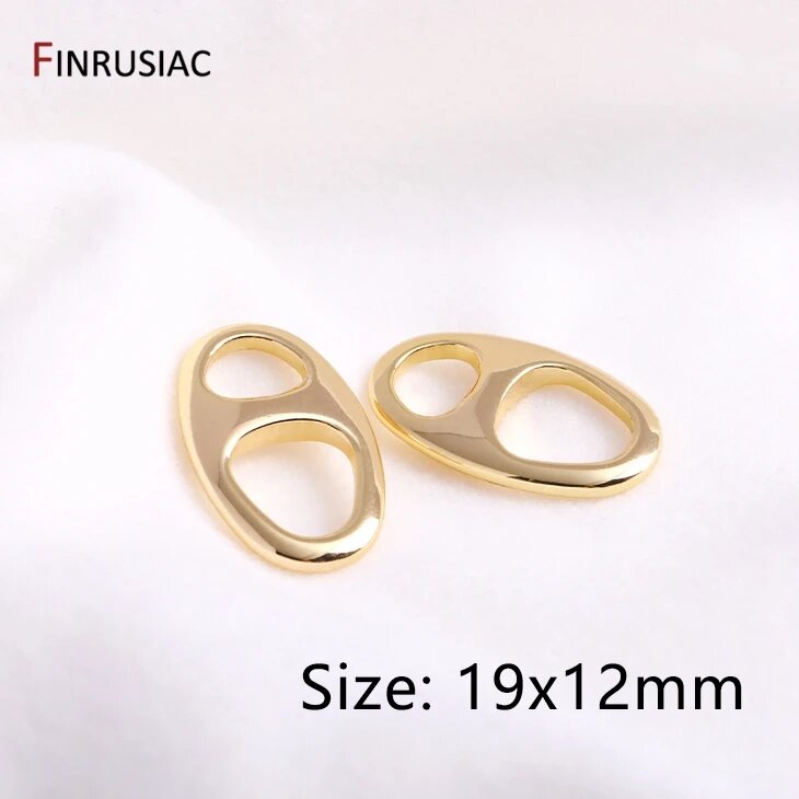 14-каратное позолоченное латунное гладкое соединитель, высококачественные подвески, соединители, ювелирные аксессуары для DIY, принадлежности для изготовления ювелирных изделий