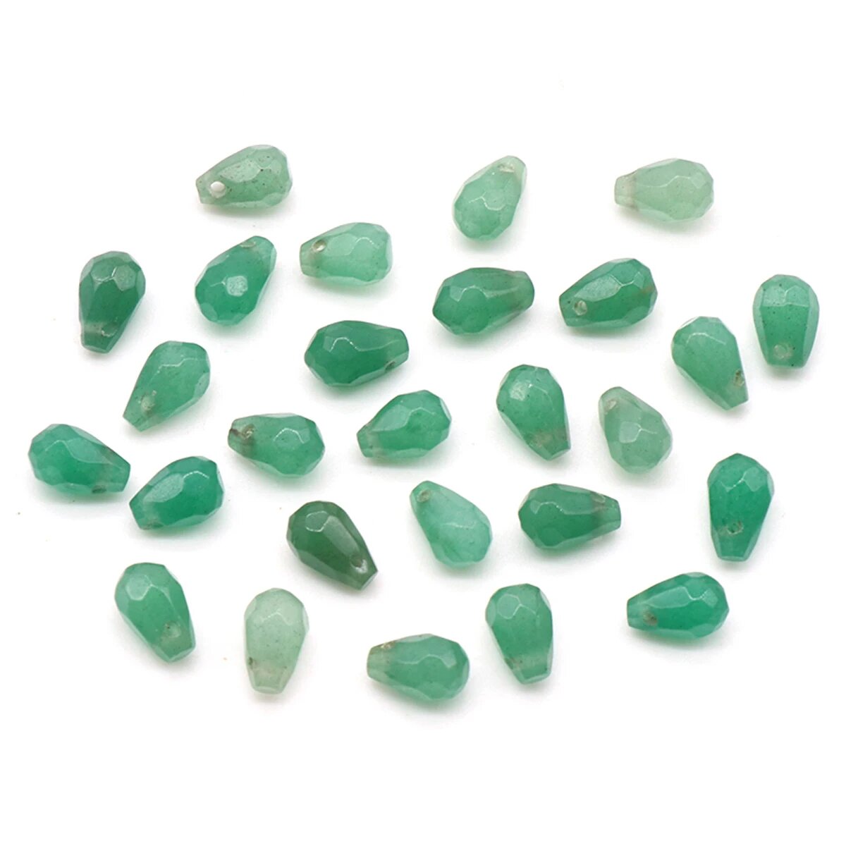 Бусины из лунного камня 10 шт Изумрудный, Green Aventurine
