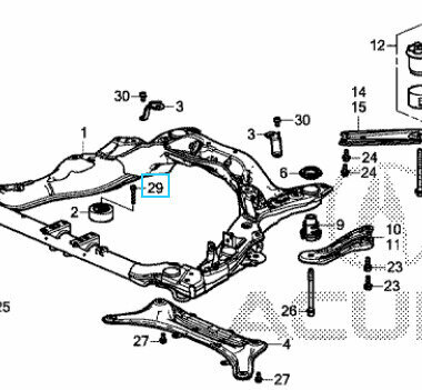 Болт с фланцем 8х50; Артикул Honda/Acura: 957010805005 (Оригинал)