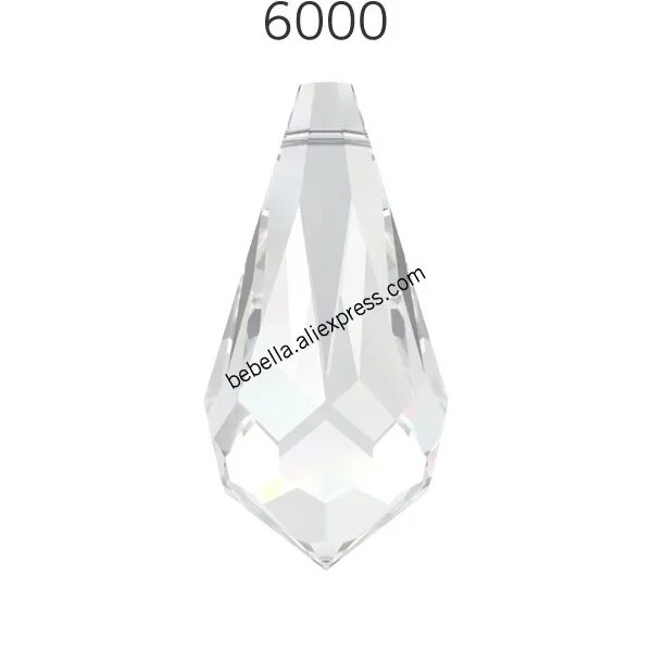 Сваровски Классический подвеска из кристалла 11x5.5mm (1 piece), Crystal 001