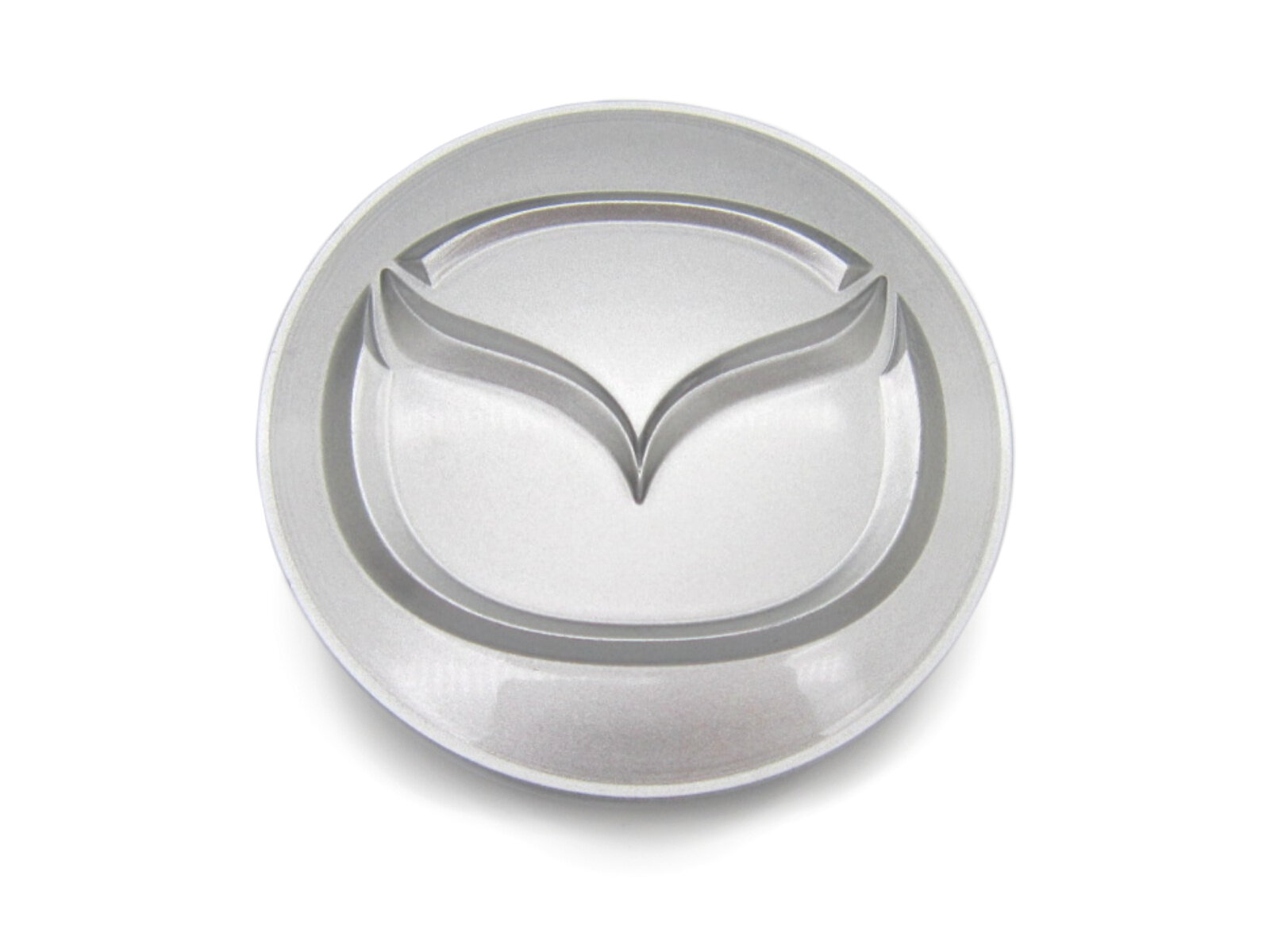 Колпачок, заглушка для литого диска КиК Мазда серебристый 62/55/10, 1 шт.