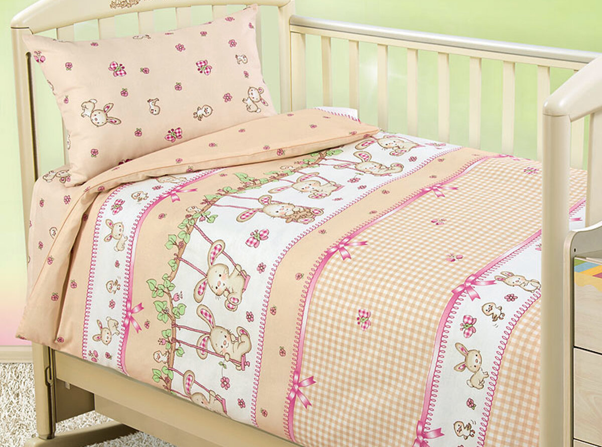 Детское постельное бельё бязь для детских кроваток - М - 120 - Развлечение