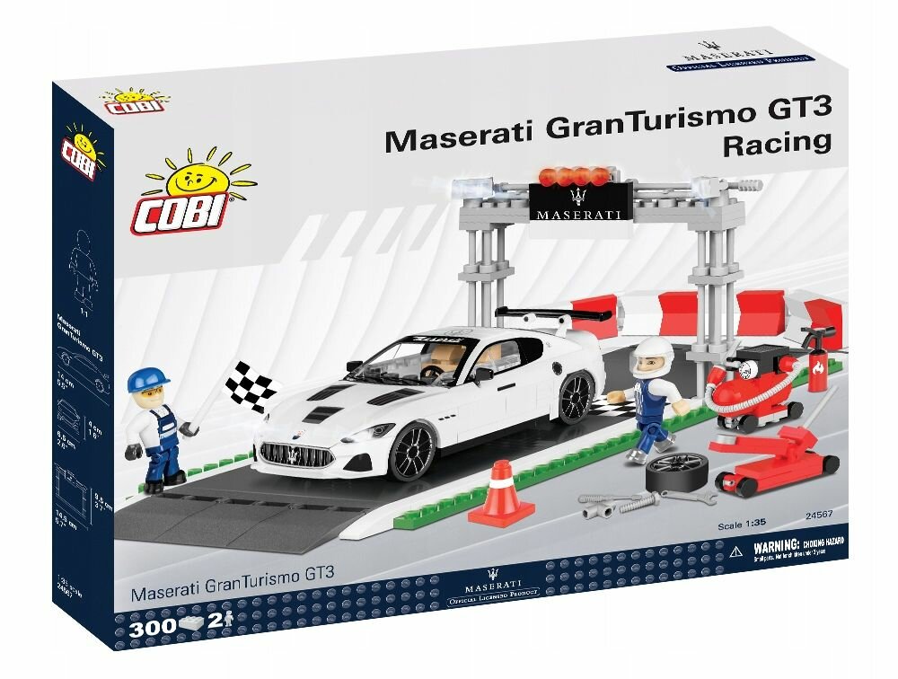 Конструктор пластиковый Cobi MASERATI GranTurismo GT3 Racing - Мазерати Гран Туризмо - 300эл. - Коби 24567