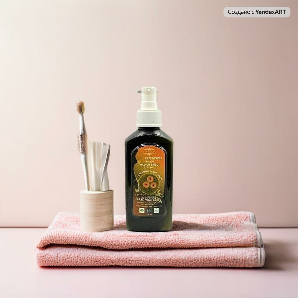 Лечебная маска против выпадения пересушенных, ломких волос MADAM SHEDI Счастливейшая с морингой и шалфеем
