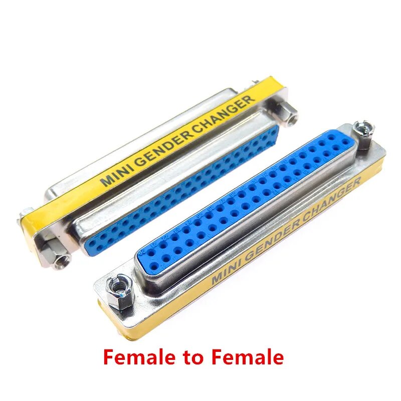 Мини-переходники разъемов RS232 DB9 DB15 DB25 DB37 37 Female to Female