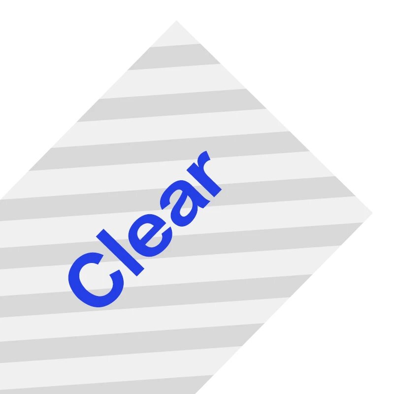 Plavetink лента для принтера этикеток 12 мм Blue on Clear, 6 мм