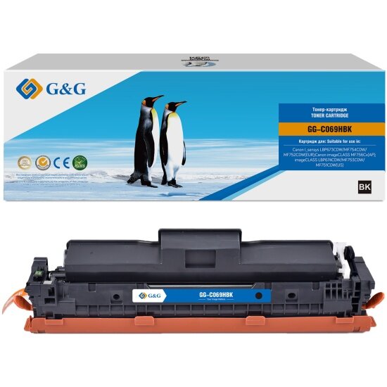 G&g Картридж лазерный GG-C069HBK 069H Black черный (7600стр.) для Canon I_sensys LBP673CDW/MF754CDW/