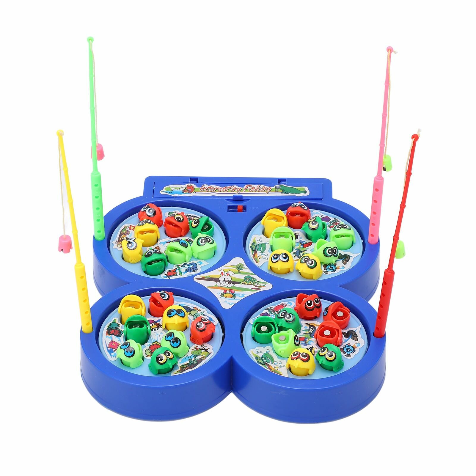 Магнитные электрические игрушки для рыбалки, ретро классическая вращающаяся игровая доска для рыбалки, развивающая чувствительность для детей с музыкой