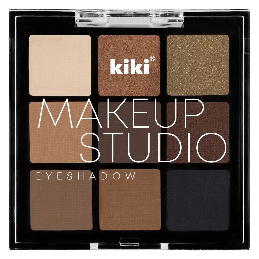 Тени для век Kiki Makeup studio eyeshadow 203, 9 оттенков