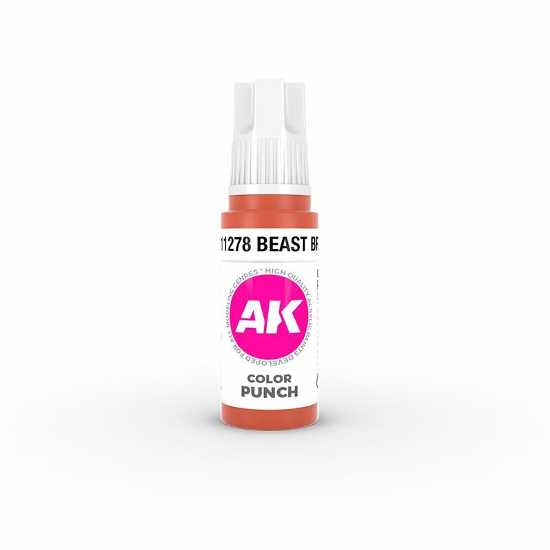 Акриловая краска AK Interactive - Color Punch: Beast Brown (17мл)
