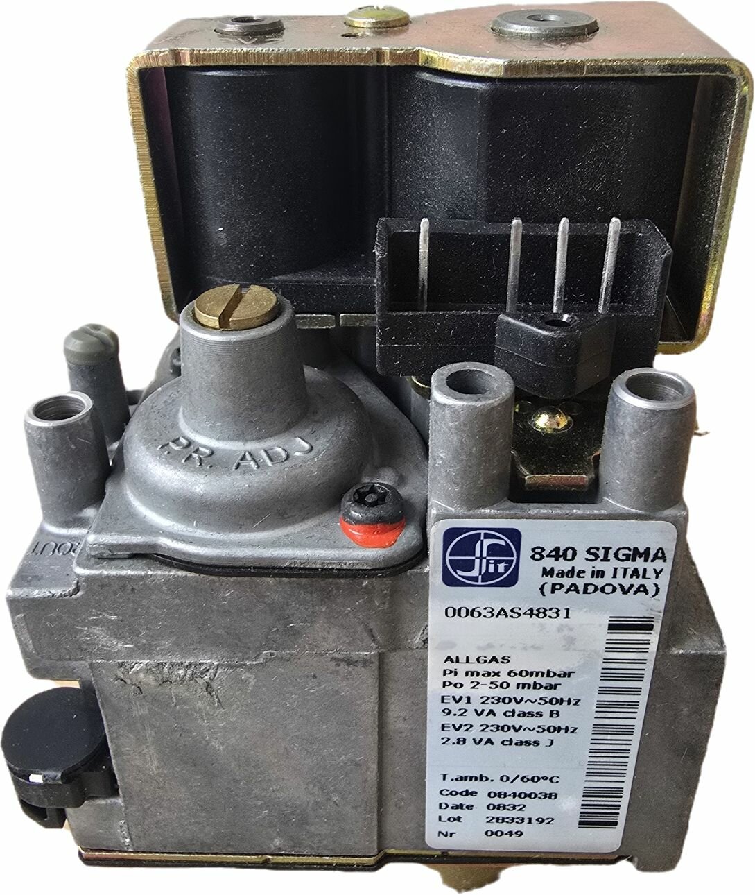 Газовый клапан Sit Sigma 0.840.038 для котлов Protherm 0020025290
